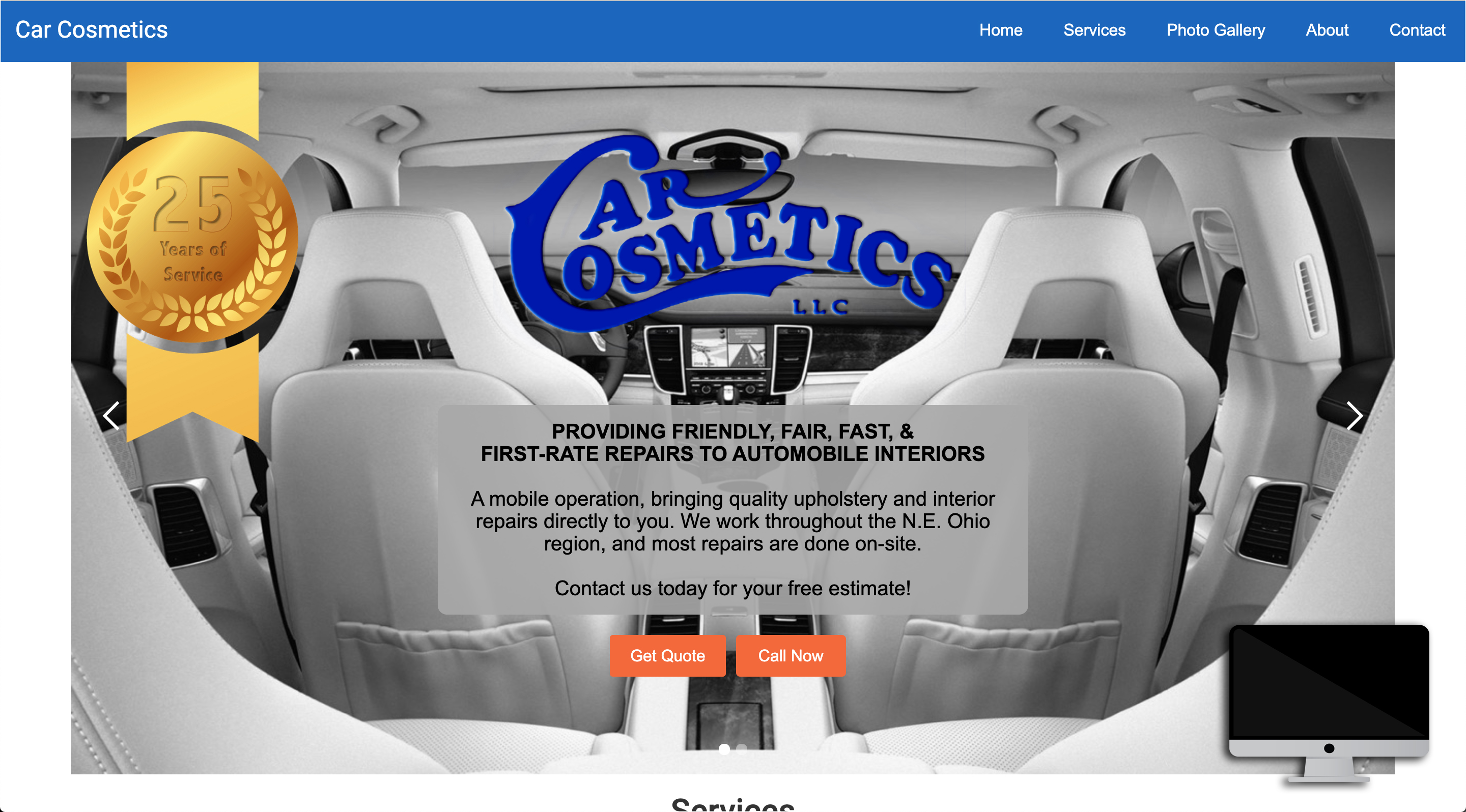 Car Cosmetics Website
